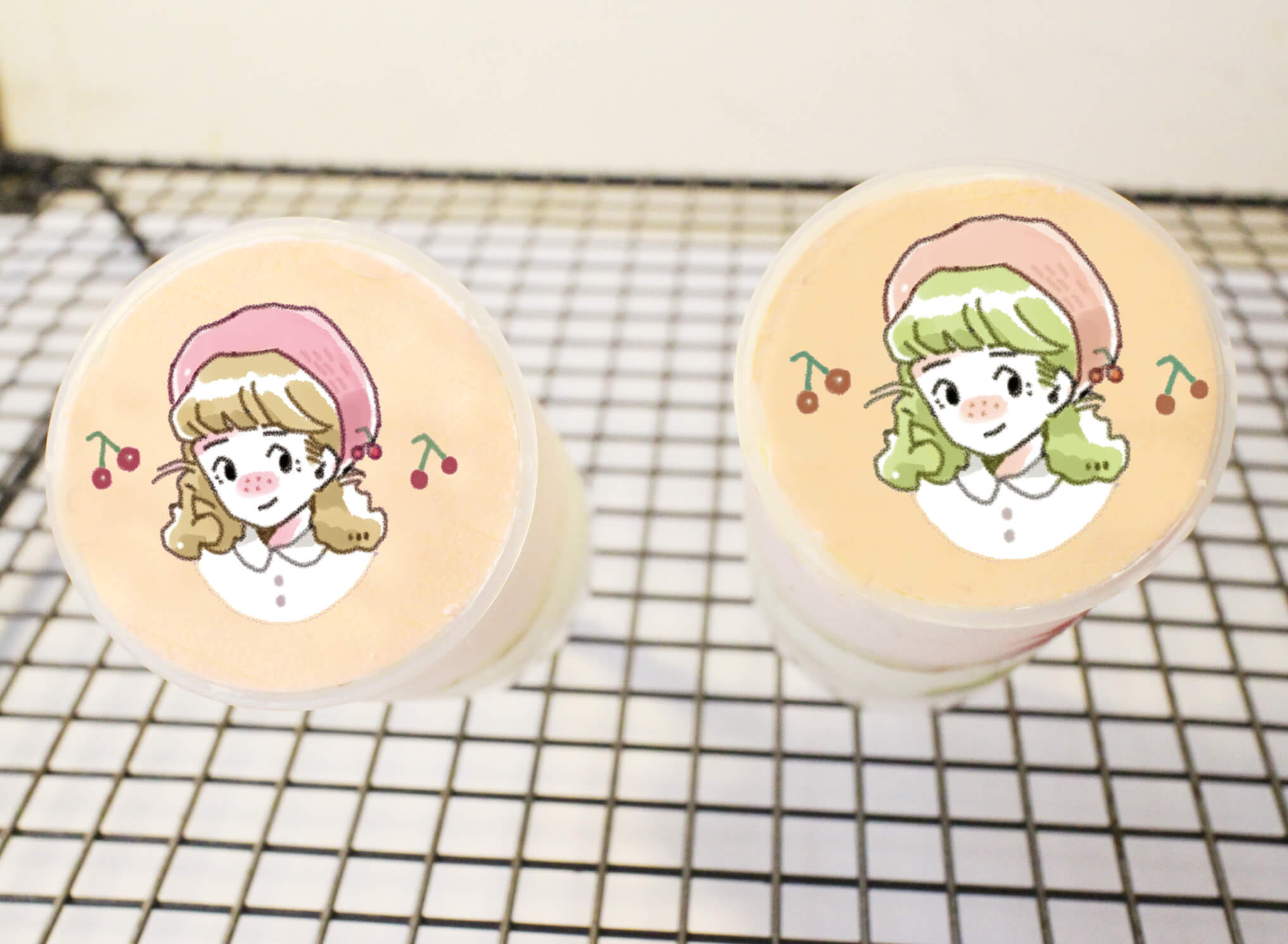 Happy Birthday (the pattern can be eaten) Handmade Ice Cream Layer Cake ...